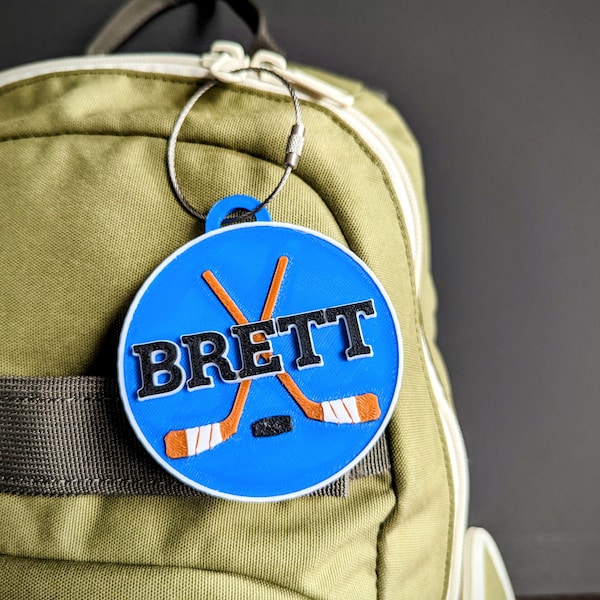 Hockey Keychain - Etsy