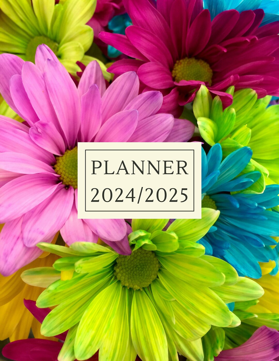 Planner 2024/2025 - 12 Months- Printable, Digital Download - Etsy