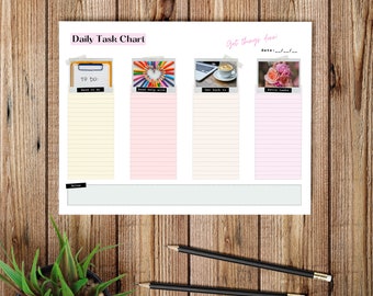 Editable Daily Task Chart Kids Task Chart Task Chart Printable Special ...