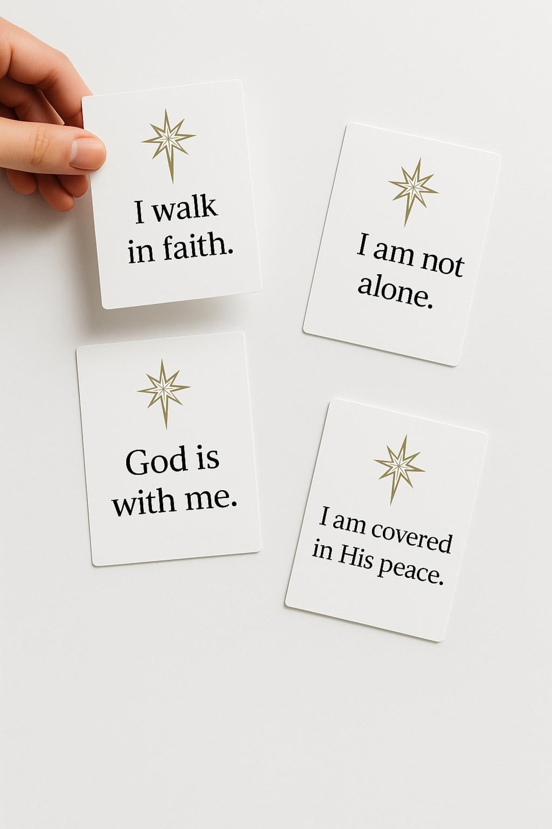 Christian Affirmation Cards | Scripture Quote Deck (digital Download ...