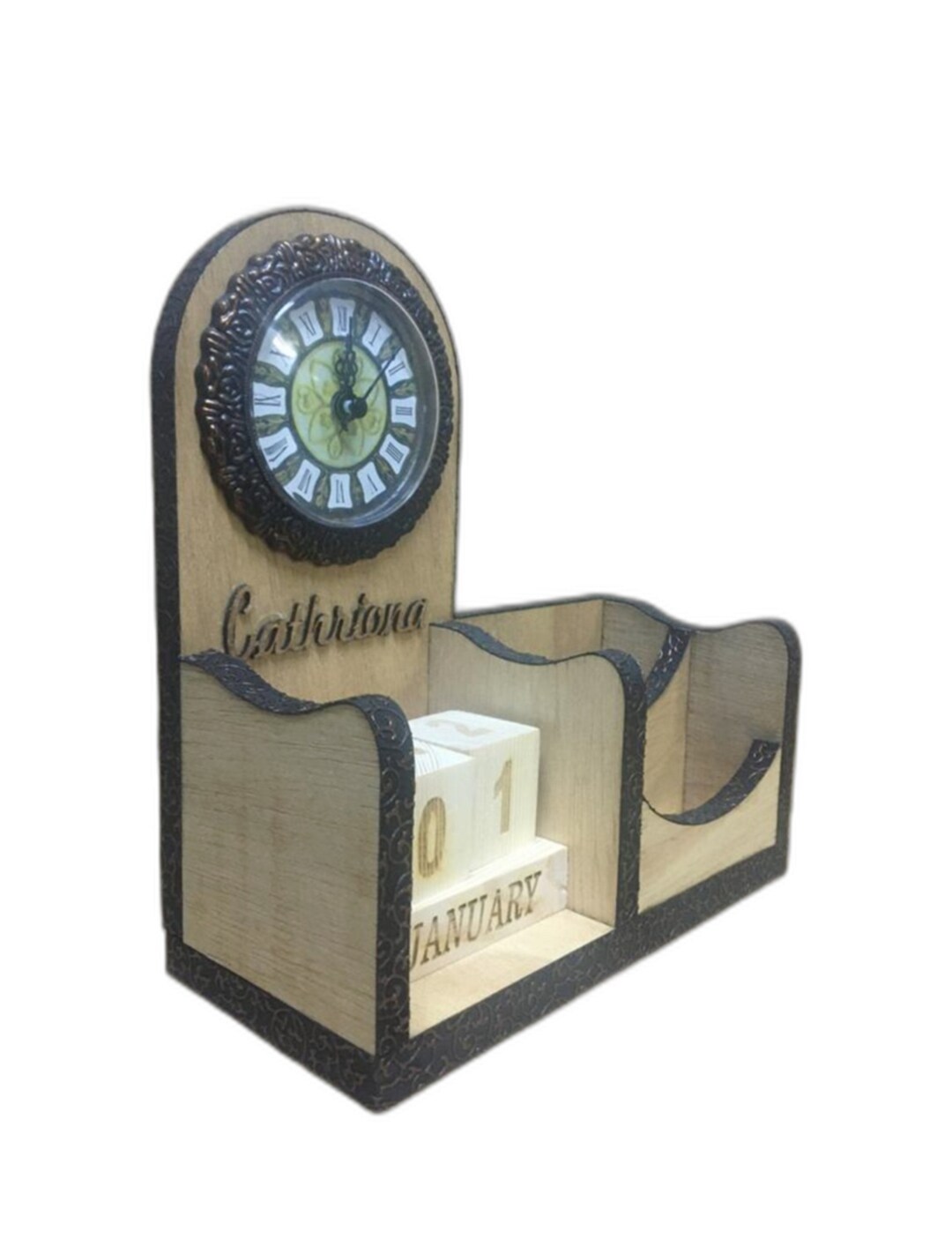 Personalised Wooden Desk Organizer - Etsy