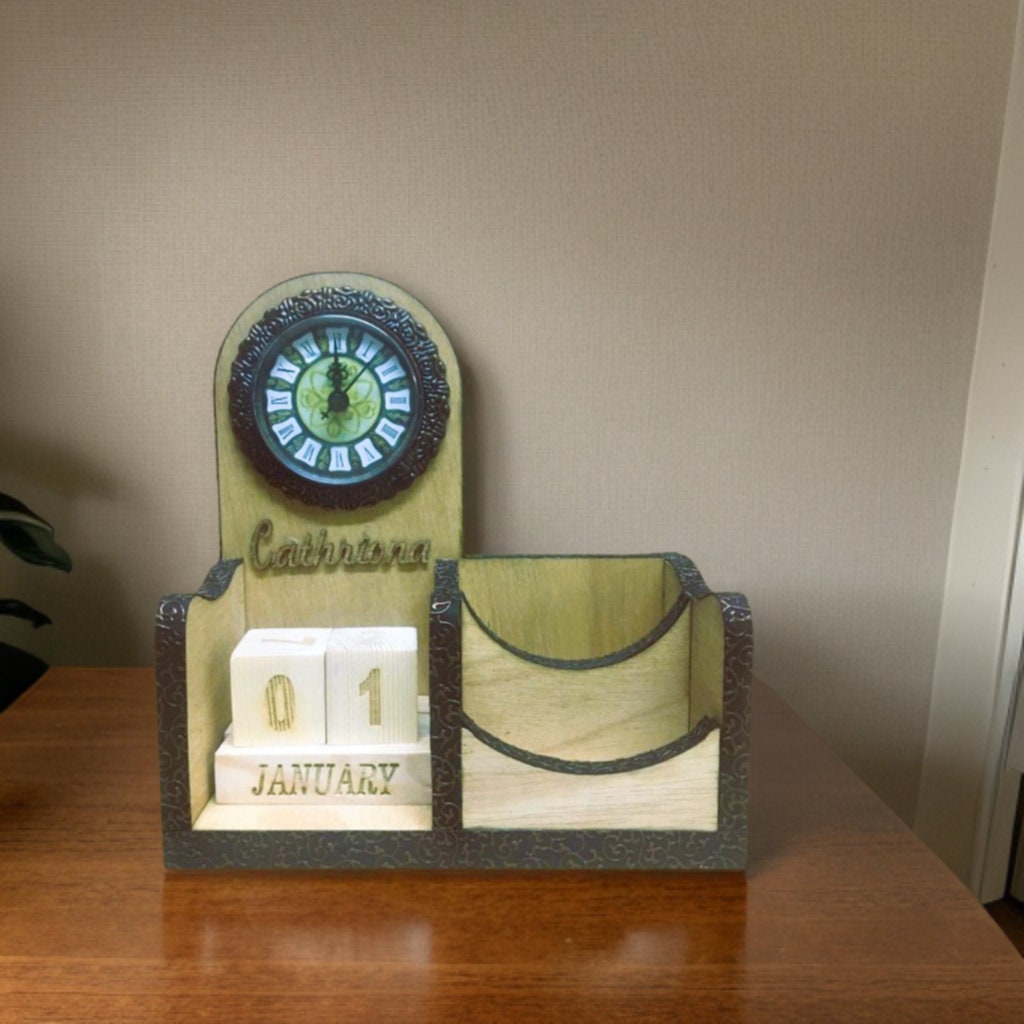 Personalised Wooden Desk Organizer - Etsy