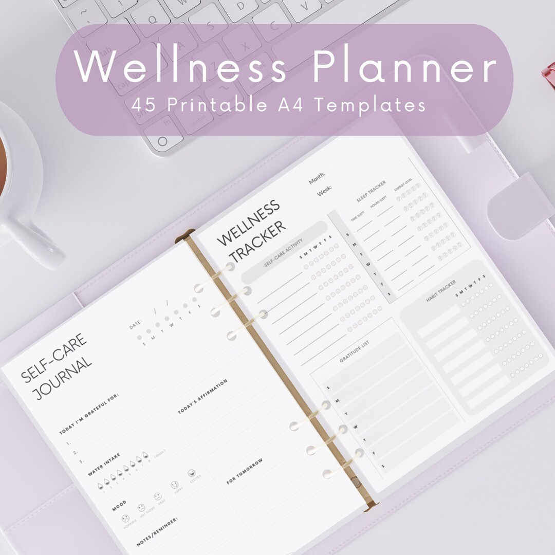 Printable Wellness Planner - Etsy