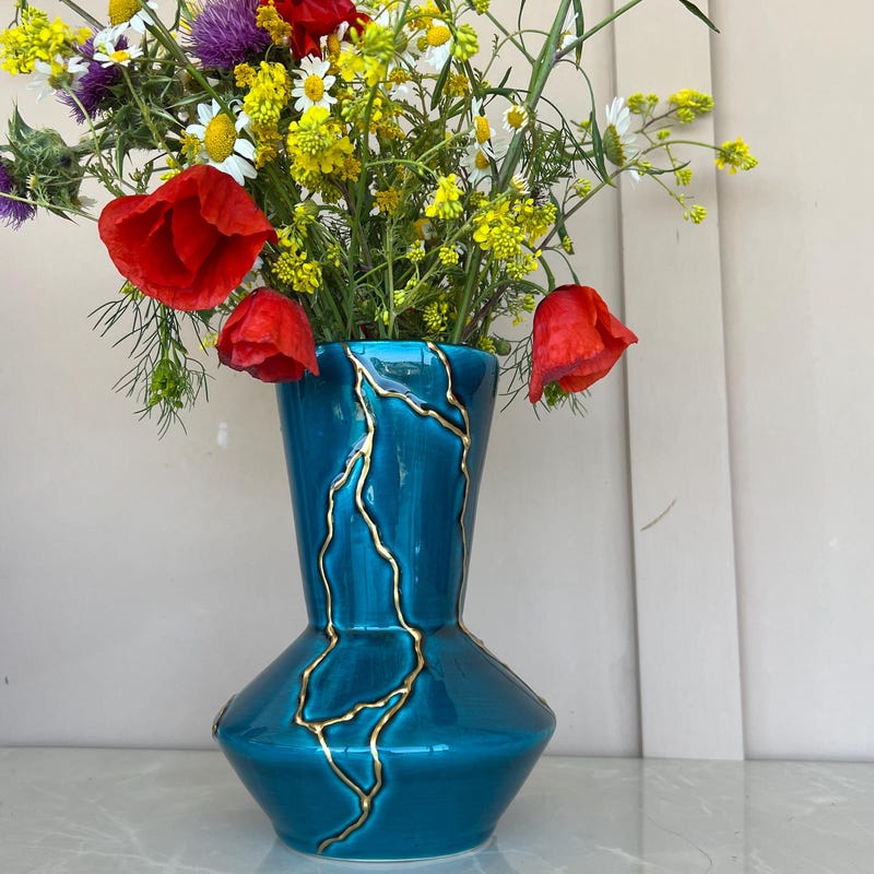 Kintsugi Vase Handmade - Etsy
