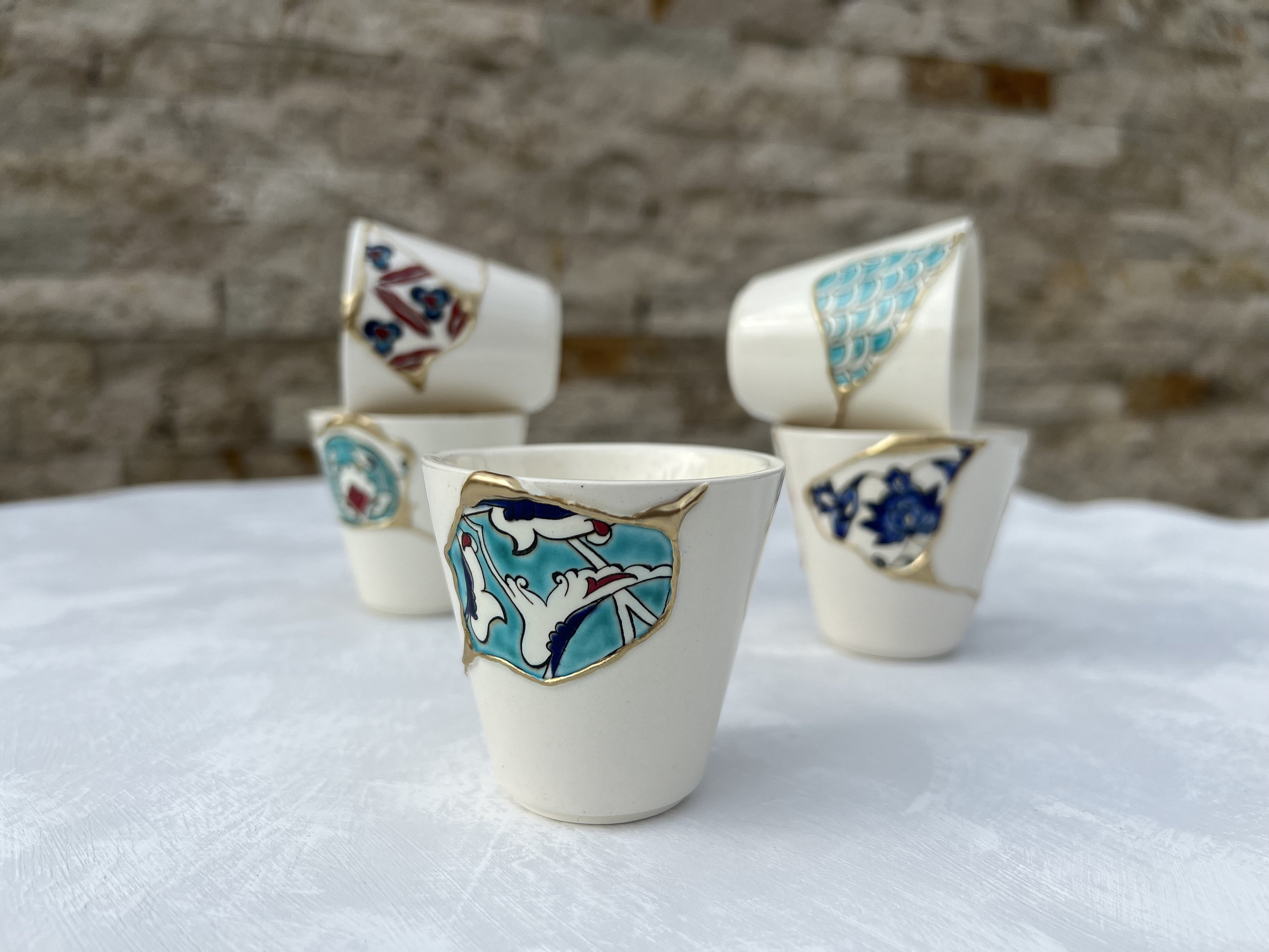 Father's Day Gift,personalized Kintsugi Coffee Cup and Saucer,shipping ...