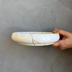 Kintsugi Plate, Hand Made Traditional Turkish Ceramic Tile Art - Etsy