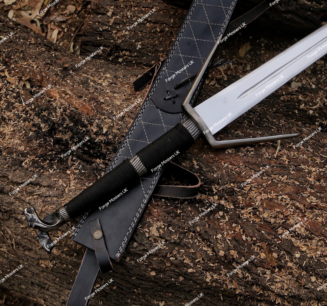 Handmade Carbon Steel the Witcher Sword, Sword of Geralt of Rivia ...