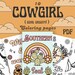 Groovy Cowgirl Printable Coloring Pages | Retro Style Digital Colouring ...