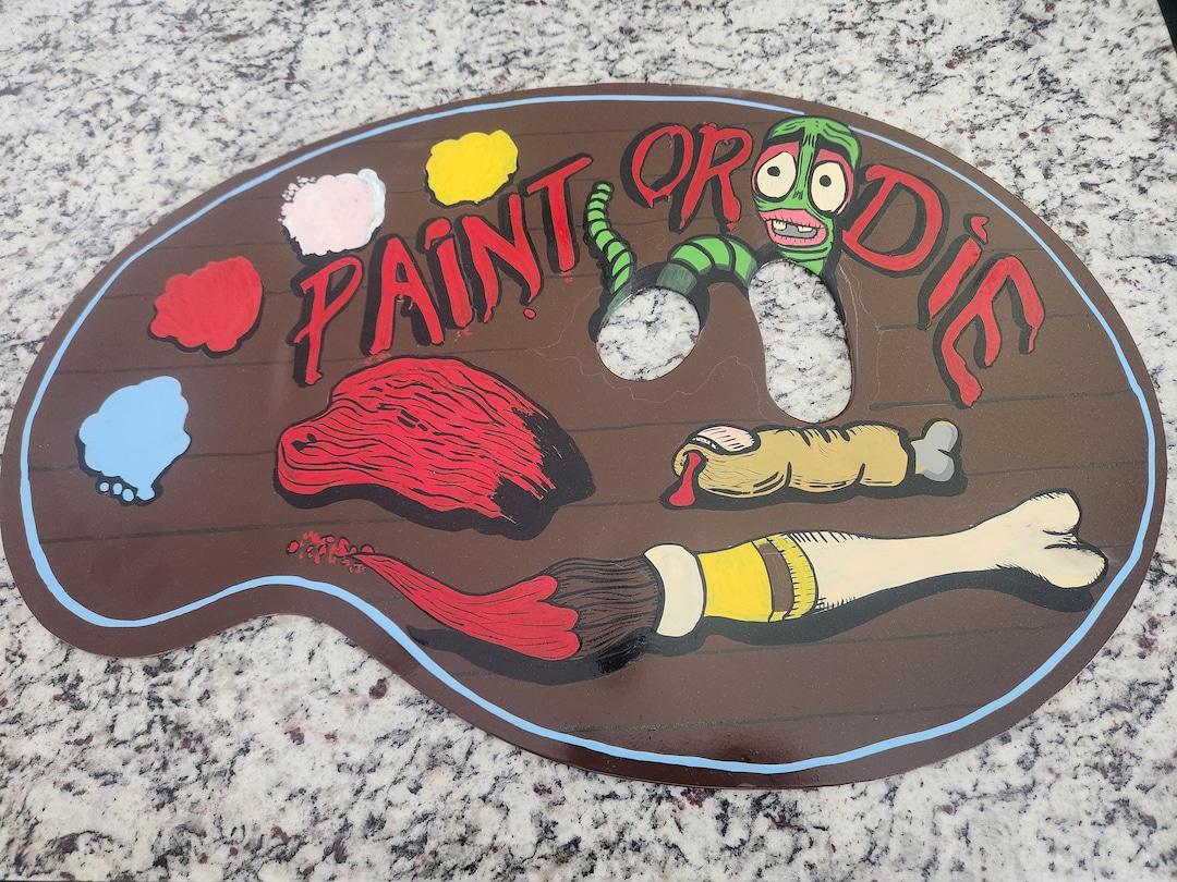 Paint or Die Painted Pallet - Etsy