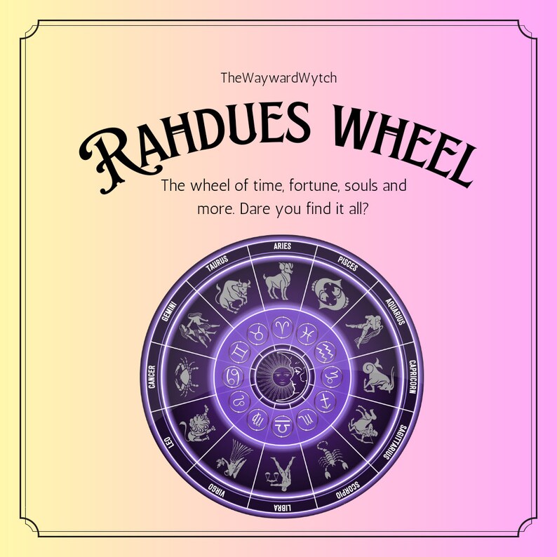 Rahdue's Wheel Tarot Card Spread - Etsy