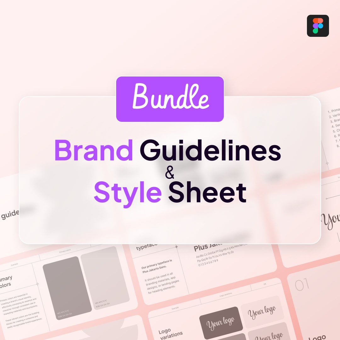 Bundle: Brand Guidelines & Style Sheet - Etsy