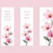 9 Floral Watercolor Bookmarks, 2x6in, Printable Book Lovers Gift, PNG ...