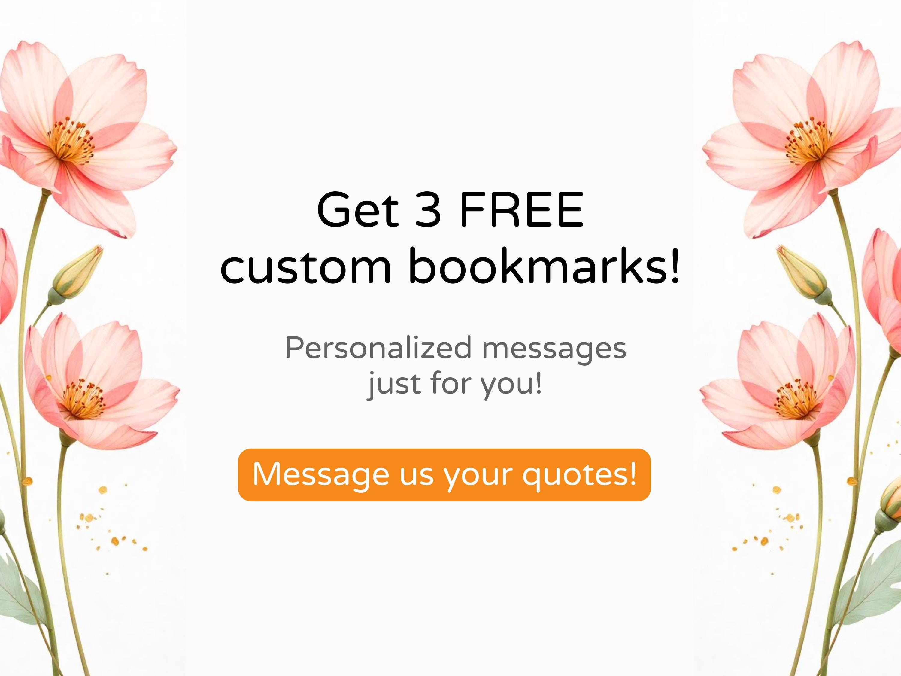 9 Floral Watercolor Bookmarks, 2x6in, Printable Book Lovers Gift, PNG ...