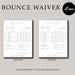 Bounce House Waiver Forms, Editable and Printable, Release of Liability ...