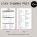 Printable Notary Loan Signing, Agent Signing Prep Sheet, Intake Form ...