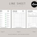 Line Sheet for Wholesale, Seller Shop, Price List Template, Editable ...