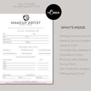 Editable Makeup Contract Template,freelance Makeup Artist Contract ...