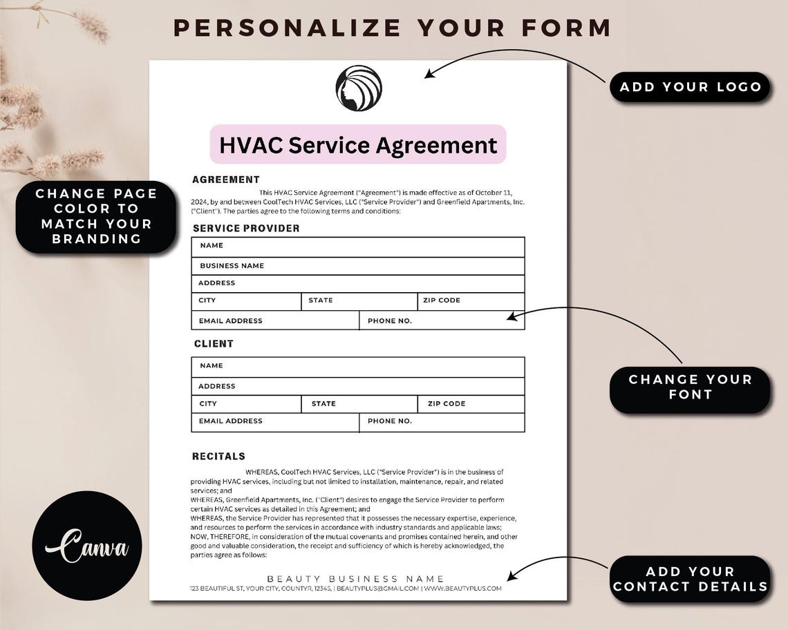 HVAC Service Agreement, Commercial HVAC Maintenance, Preventative ...