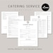 Editable Catering Contract Template, Catering Business Contract PDF ...