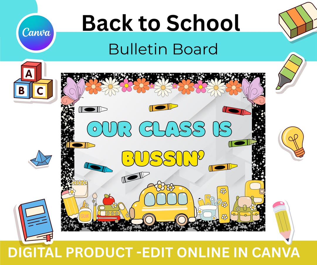 Back to School Bulletin Board, Composition Notebook Classroom Themes ...