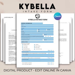 Editable Kybella Consent Forms, Aesthetic Clinic Template, Lipodissolve ...