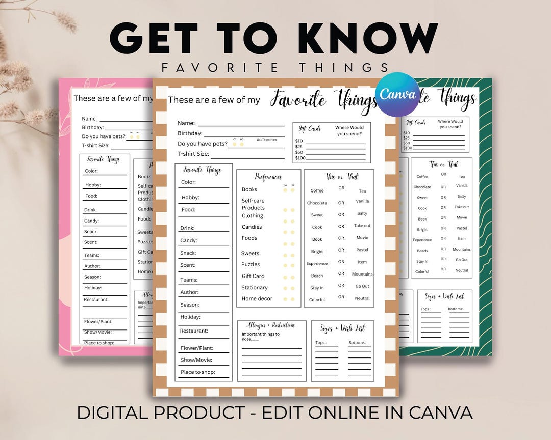Editable Get to Know My Team Survey, Get to Know Employee, Get to Know ...