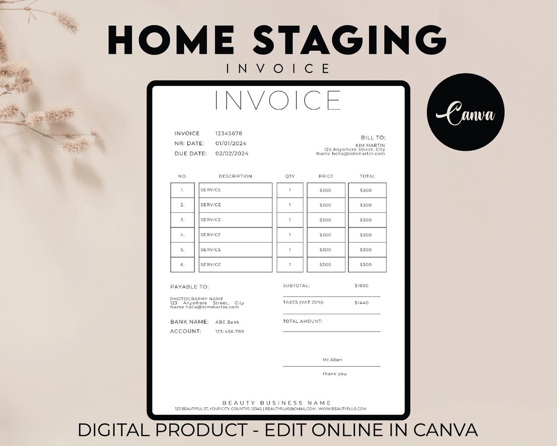 Home Staging Contract, Home Stagers Client Intake Form, Property ...