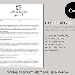 Atm Location Agreement Template, ATM Business Site Lease Agreement ...