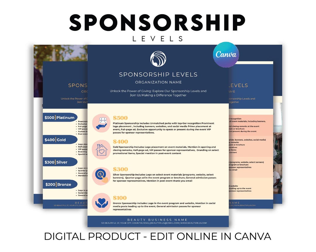 Nonprofit Event Sponsorship Fundraising Flyers, Non Profit Sponsor ...