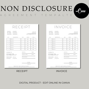 Non-disclosure Agreement Template Editable, Confidential Disclosure ...