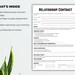 Editable Relationship Contract Template, One Page Relationship Contract ...
