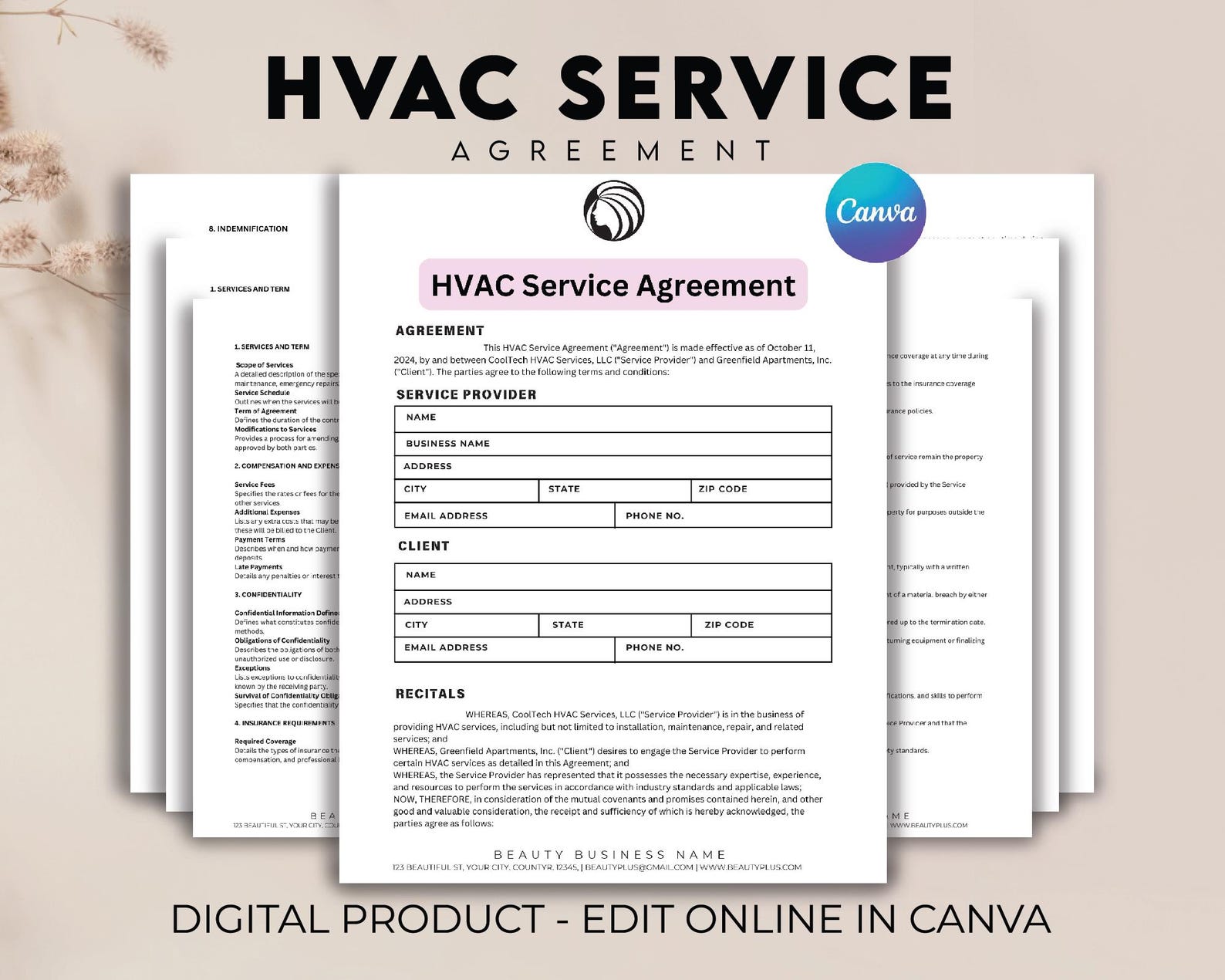 HVAC Service Agreement, Commercial HVAC Maintenance, Preventative ...