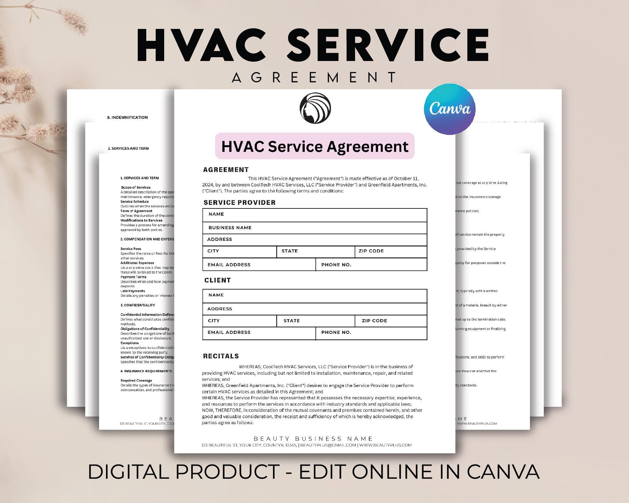 HVAC Service Agreement, Commercial HVAC Maintenance, Preventative ...