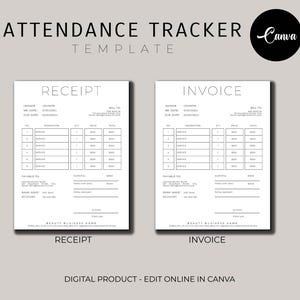 Colorful Attendance Sheet Template, Boho Attendance Tracking Chart for ...