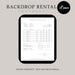 Professional Backdrop Rental Agreement, Backdrop Rental Contract ...