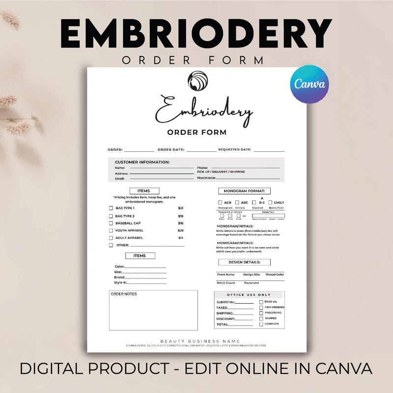 Work Order List - Etsy