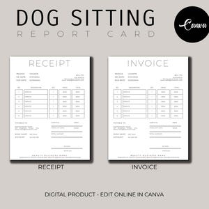 Editable Dog Report Card, Pet Report Card, Pet Sitting Report, Dog ...