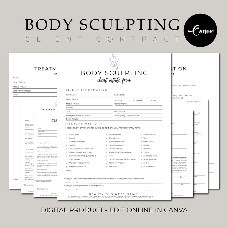 Body Contouring Consent Forms - Etsy