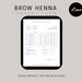 Editable Henna Brow Consent Form Template, Henna Brow Tint Intake Form ...