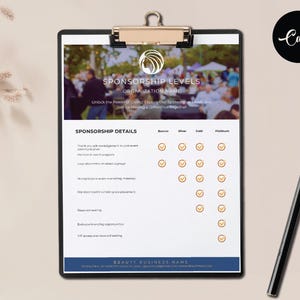 Nonprofit Event Sponsorship Fundraising Flyers, Non Profit Sponsor Levels, Event Sponsorship ...