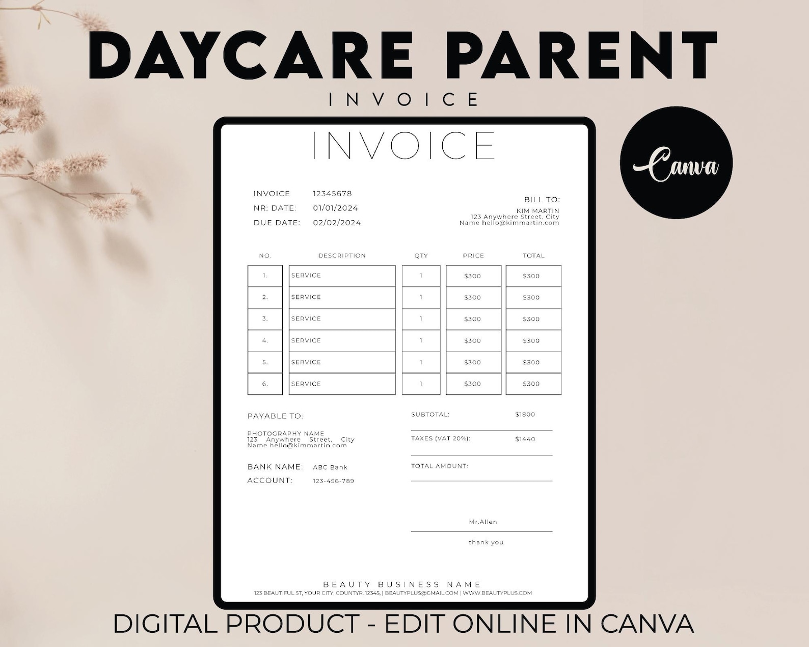 Daycare Parent Handbook, Daycare Contract Template, Daycare Policy ...