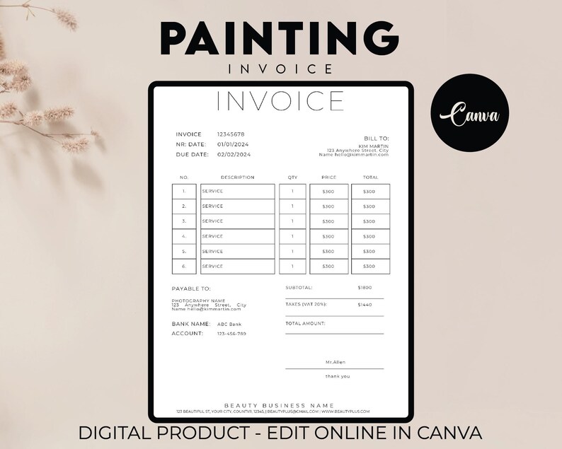 Professional Painting Contract Agreement, Painting Contractor, Painting ...
