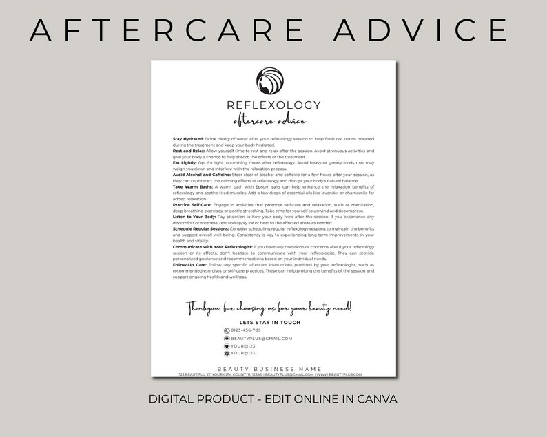 Editable Reflexology Intake Form, Massage Consultation Form, Foot ...
