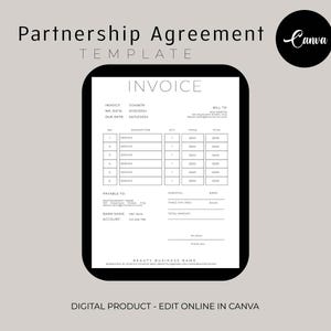 Partnership Agreement Template, Partnership Agreement Samples ...