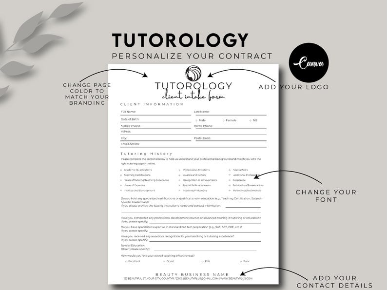 Tutoring Contract, Tutoring Services Agreement Template, Tutor Business ...