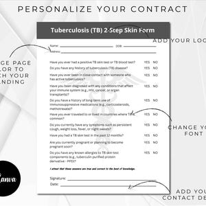 TB 2-step Documentation Form, Employment - 2 Step (TB) Tuberculosis ...