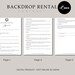 Professional Backdrop Rental Agreement, Backdrop Rental Contract ...