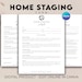 Home Staging Contract, Home Stagers Client Intake Form, Property ...