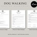 Dog Walking Service Agreement/contract Template, Invoice, Editable ...