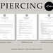 Body Piercing Consent Form, Ody Modification, DIY Editable Canva ...